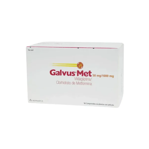 Galvus Met Vildagliptina + Metformina 50/1000 Mg 56 Comprimidos ...