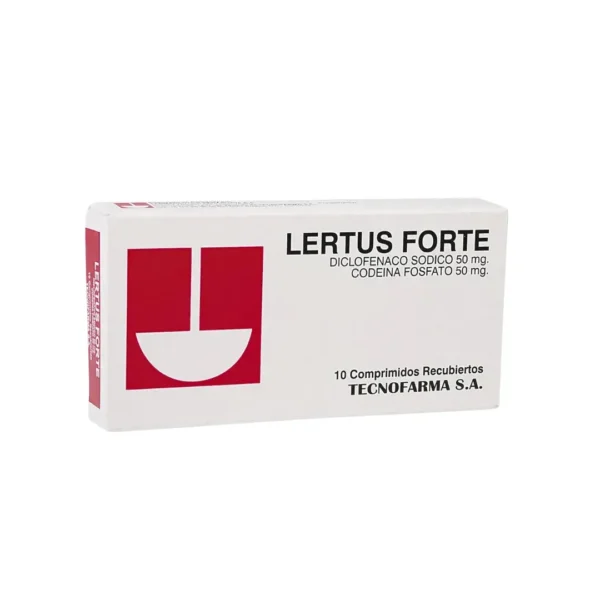 Lertus Forte Diclofenalco + Codenna 50 Mg X 10 Comprimidos - Interdrogas